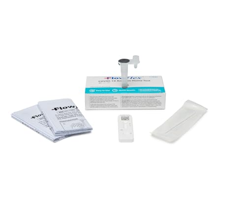 Flowflex COVID-19 Antigen Home Test kit, 1 Pack, 1 Tests Total. FDA EUA Authorized OTC at-Home Self-Test, Non-invasive Nasal Swab, Easy to Use and No Discomfort, Results in 15 Minutes