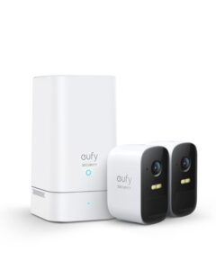 eufy security eufycam 2c 2-cam kit & backup battery bundle, wireless home security system, 180-day battery life, continuous power supply, homekit compatibility, 1080p hd, night vision, no monthly fee,