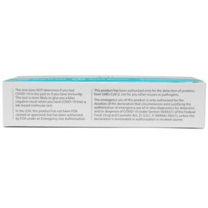 Flowflex COVID-19 Antigen Home Test kit, 1 Pack, 1 Tests Total. FDA EUA Authorized OTC at-Home Self-Test, Non-invasive Nasal Swab, Easy to Use and No Discomfort, Results in 15 Minutes