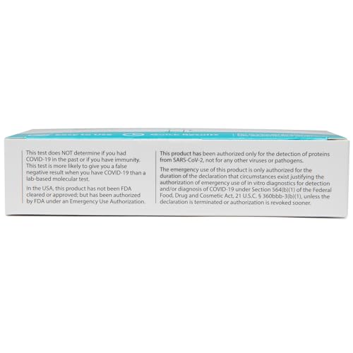 Flowflex COVID-19 Antigen Home Test kit, 1 Pack, 1 Tests Total. FDA EUA Authorized OTC at-Home Self-Test, Non-invasive Nasal Swab, Easy to Use and No Discomfort, Results in 15 Minutes