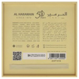 Al Haramain L'Aventure Gold - Arabian Perfume for Women - Long Lasting Perfume for Women - Floral Woody Fragrances - Eau de Parfum for Women - 3.4 oz