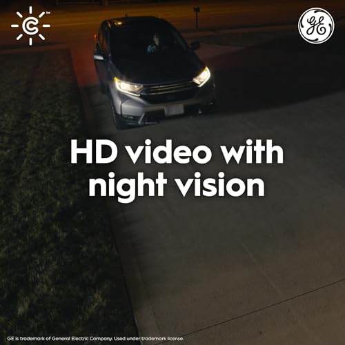 GE CYNC Smart Outdoor Security Camera, 2K HD Camera, Weather-Resistant, Night Vision