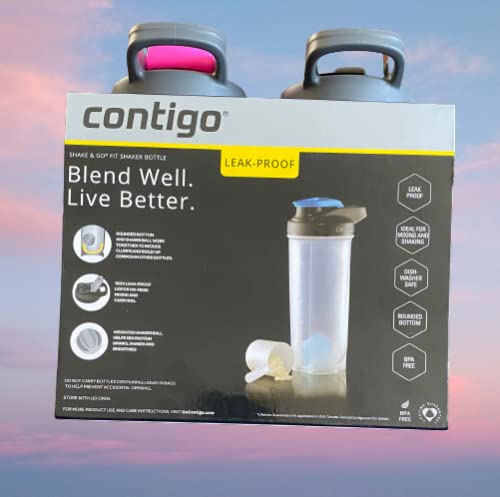 Contigo 2-Pack Shake & Go Fit Shaker Bottles