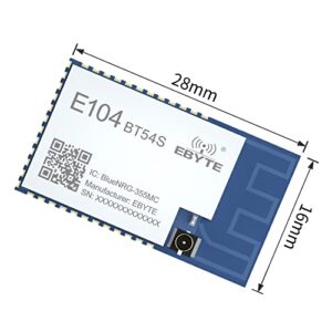 EBYTE BLUENRG355MC Blue-Tooth 5.1 SOC Module 8dBm Low Power Wireless Module Power E104-BT54S IPEX Stamp Hole Antenna Interface for Smart Home/Farm, Hotel Management, Industrial Manufaturing