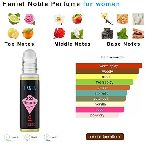 Haniel Roll On Perfume, Pheromones Perfume Oil For Women, Impression of Noir sensual Elegance Floral Fragrance, Sandazee Pheromone Oil, Golden Lure Pheromone Perfume