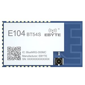 ebyte bluenrg355mc blue-tooth 5.1 soc module 8dbm low power wireless module power e104-bt54s ipex stamp hole antenna interface for smart home/farm, hotel management, industrial manufaturing