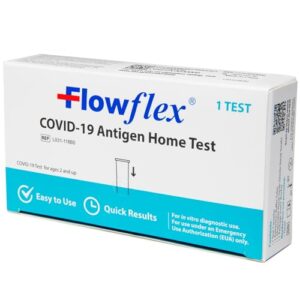 Flowflex COVID-19 Antigen Home Test kit, 1 Pack, 1 Tests Total. FDA EUA Authorized OTC at-Home Self-Test, Non-invasive Nasal Swab, Easy to Use and No Discomfort, Results in 15 Minutes