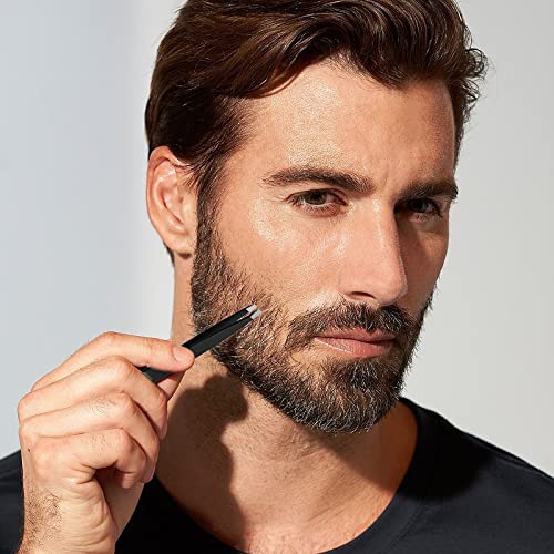 Gentlehomme Tweezer for Men's Eyebrows & Beard - Professional Stainless Steel - Precise for Facial Hair & Eyebrows