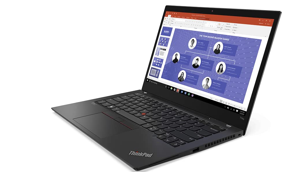 Lenovo T14S Gen 2 Business Laptop: Ryzen 5 Pro 5650U, 256GB SSD, 8GB RAM, 14 Full HD IPS Display, Backlit Keyboard, Windows Black 14-14.99 inches