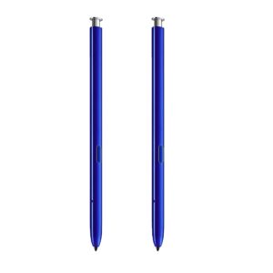 2 pack galaxy note 10 s pen replacement for samsung galaxy note 10,note 10 plus stylus pen for galaxy note 10/note 10 plus touch s pen,withoutbluetooth(blue silver)