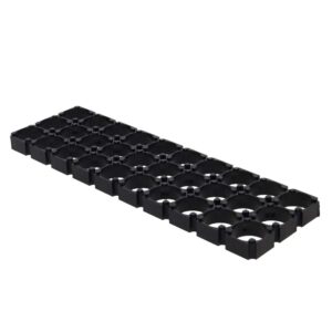 bettomshin 10pcs 3x10 cell spacer 18650 lithium battery plastic holder bracket for diy battery pack 18.5mm hole dia