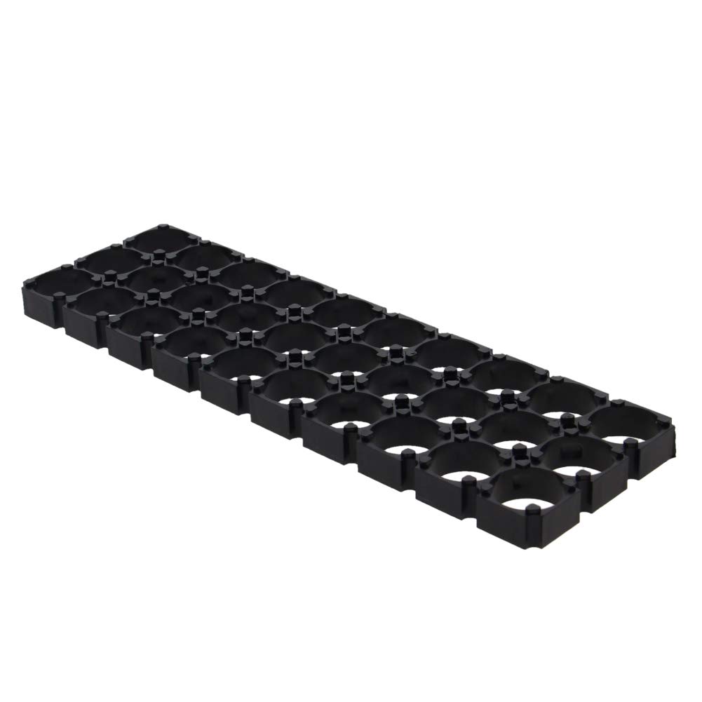 Bettomshin 10Pcs 3x10 Cell Spacer 18650 Lithium Battery Plastic Holder Bracket for DIY Battery Pack 18.5mm Hole Dia