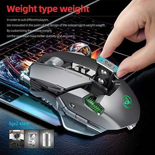 Keyboards One Handed Mechanical Gaming Keyboard And Programmable Mouse Combo USB Wired Gaming Keypad And LED Backlit Mouse For LOL/PUBG/Wow/Dota/OW