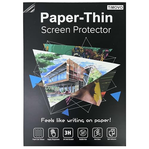 TiMOVO 2-Pack Feel-Paper Screen Protector for Microsoft Surface Pro 11/10 13 Inch 2024 / Surface Pro 9 / Surface Pro 8 / Surface Pro X, Anti-Glare Anti-Scratch PET Film, Surface Pen Support - Matte