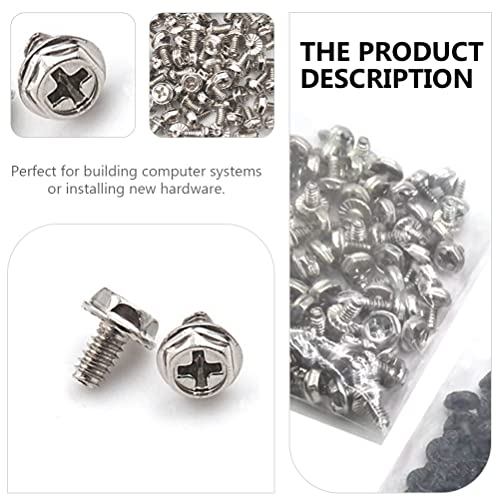 OSALADI Computer Supply 100 PCS Computer Power Supply Screw Computer Accessory Accessories Computer Part Screw for PCI Slot Chassis hot dip Galvanized Various Screw Computer Case Fastener