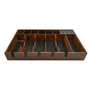 hair clipper storage tray organizer: salon clippers holder hair trimmer wood tray vintage barber tool organizer