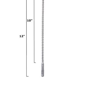 TTI Milwaukee 1/4 in. x 12 in. MX4 SDS-Plus Carbide Bit for Rotary Tool - Concrete with Rebar