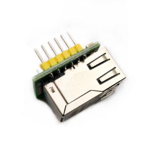 FainWan 2PCS USR-ES1 W5500 Chip New SPI to LAN Ethernet Converter TCP/IP Module Compatible with Ar-duino