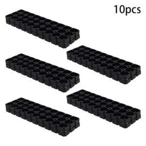 Bettomshin 10Pcs 3x10 Cell Spacer 18650 Lithium Battery Plastic Holder Bracket for DIY Battery Pack 18.5mm Hole Dia