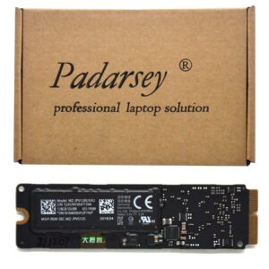 padarsey 128gb ssd (pcie 3.0 x4, ssubx) compatible for macbook air 13" a1466 (early 2015, 2016, mid 2017)