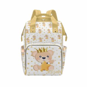 newcos personalized african crown princess with pink banner diaper bag with name nappy bags travel casual mummy backpack for mom women