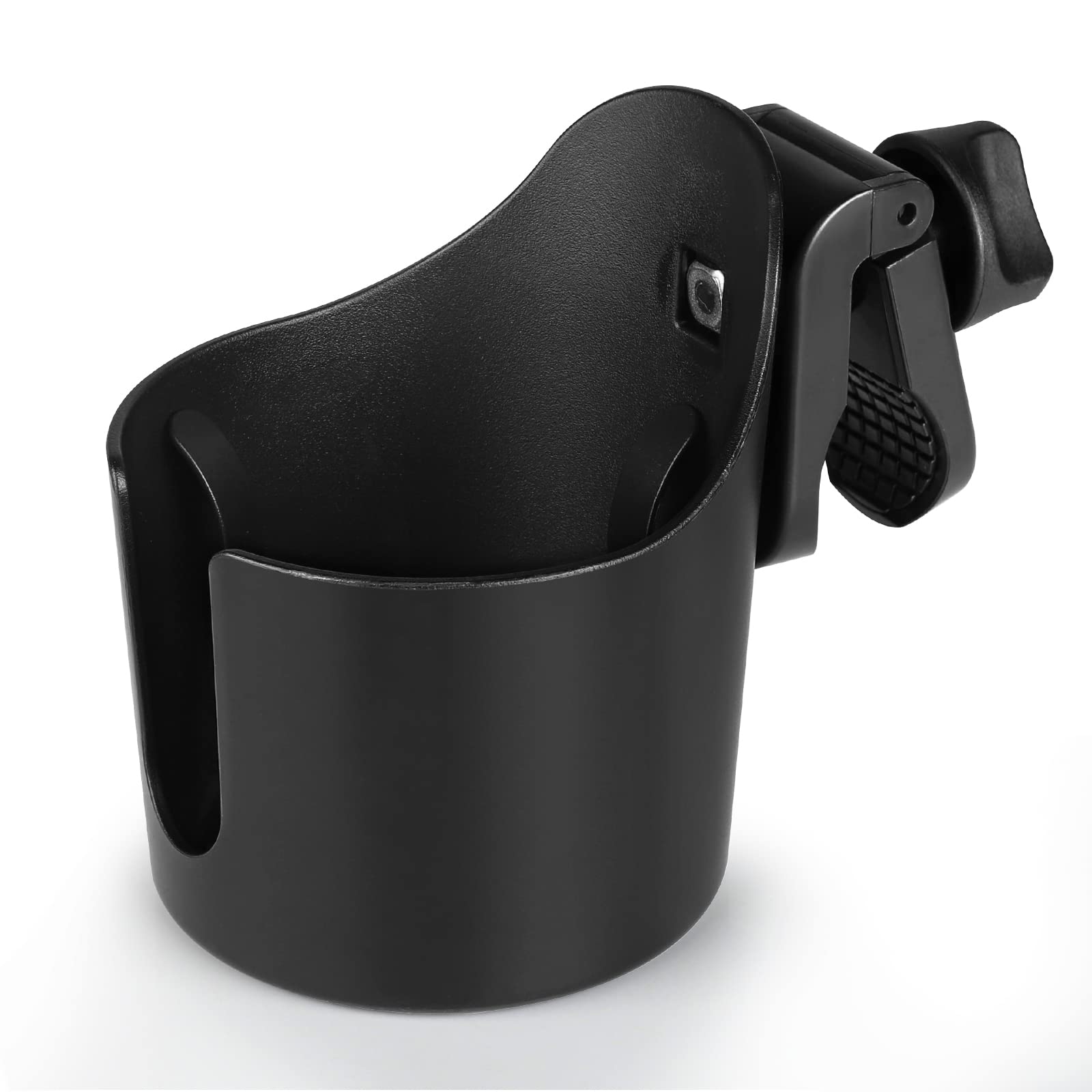 Accmor Universal Stroller Cup Holder, Cup Holder for Stroller, Bike, Walker, Wheelchair, Scooter, Drinks Holder Fits Large Size Cups Bottles,Black