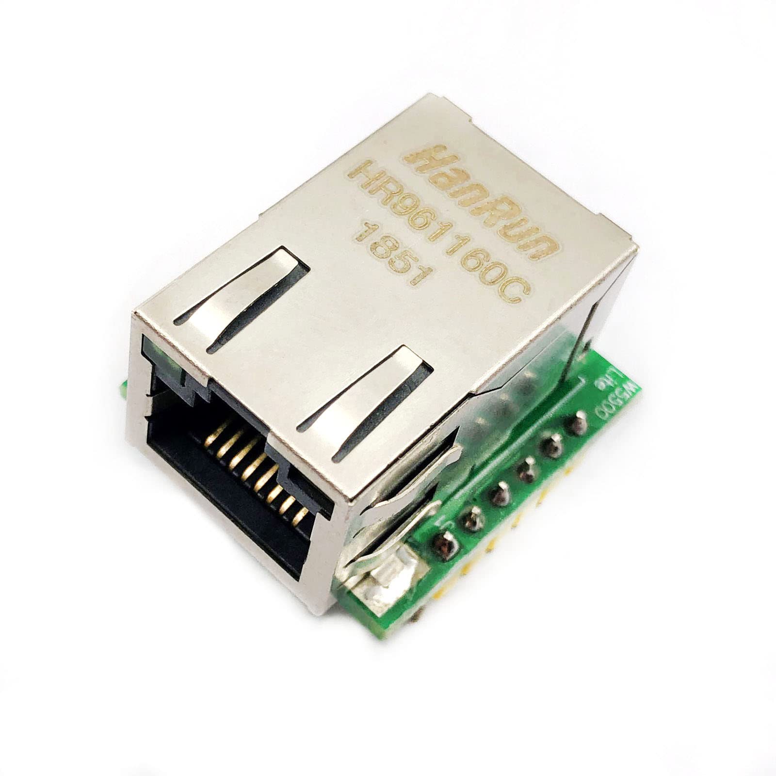 FainWan 2PCS USR-ES1 W5500 Chip New SPI to LAN Ethernet Converter TCP/IP Module Compatible with Ar-duino