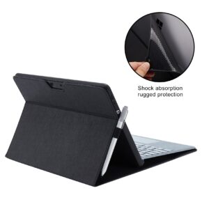 Omnpak Microsoft Surface Pro 8 Case,Multi-Angle Slim Lightweight Protective Cover with Stylus Pen Holder for 2021 Surface pro 8 13 Inch,Compatible with Type Cover Keyboard(Keyboard Not Included)