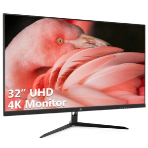 z-edge u32i4k 32 inch 4k monitor, uhd 3840 x 2160 ips monitor, amd freesync, viewing 178°, hdmi and usb type-c connectivity, 60hz refresh rate, 8ms, 3-side virtually ultra-slim bezel design