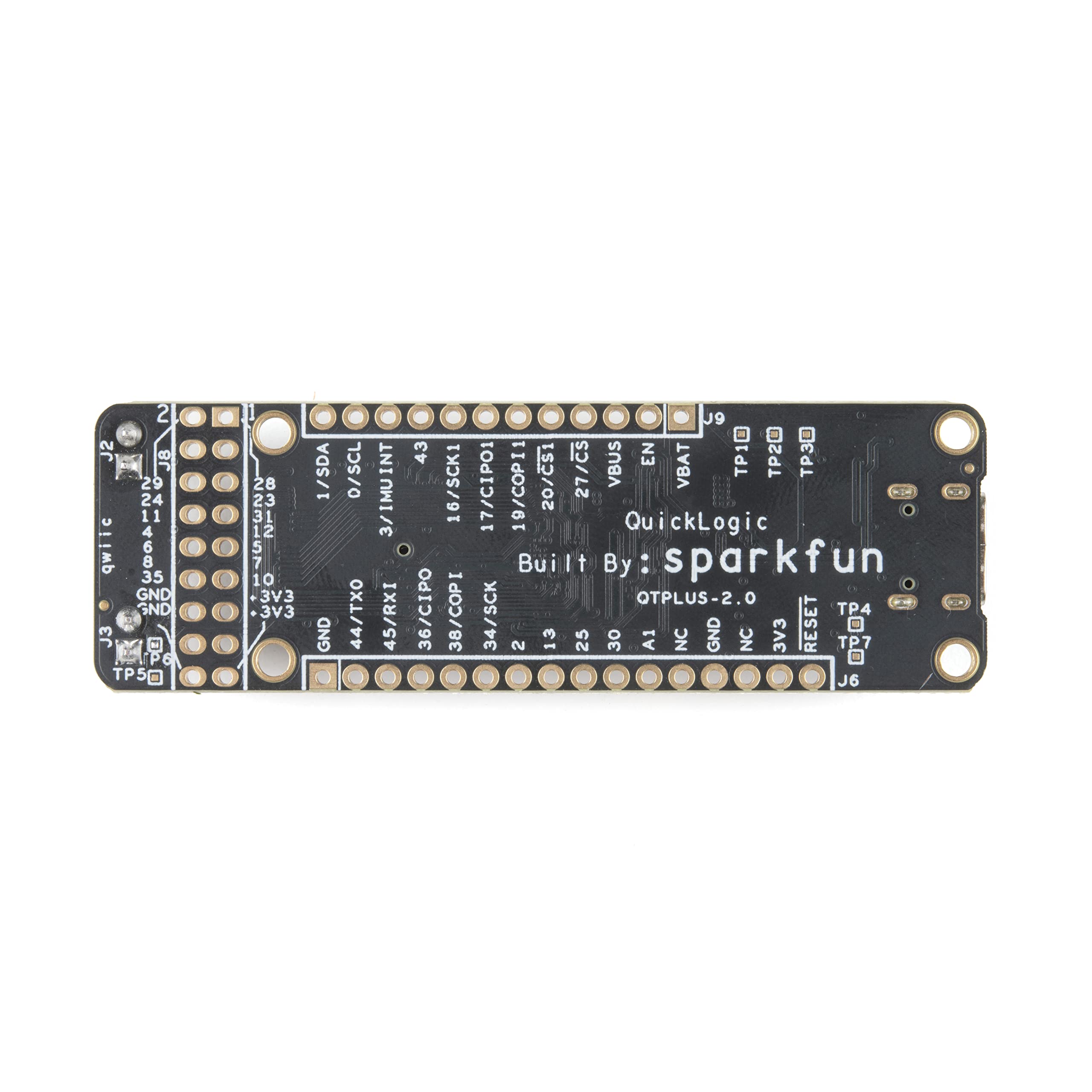 SparkFun QuickLogic Thing Plus EOS S3 - Small Feather Form Factor System Low-Power Machine Learning Device Powered by eFPGA-Enabled Arm Cortex M4F MCU FPGA Microcontroller, Black