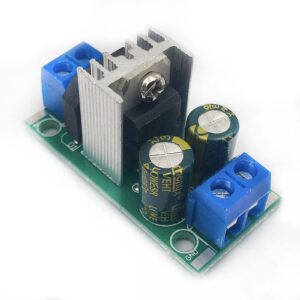 FainWan 2PCS Three Terminal Voltage Regulator Module LM7812 DC or AC to DC 12V Output 1.2A Max Power Supply Module Terminal and 5x2 Pins Output