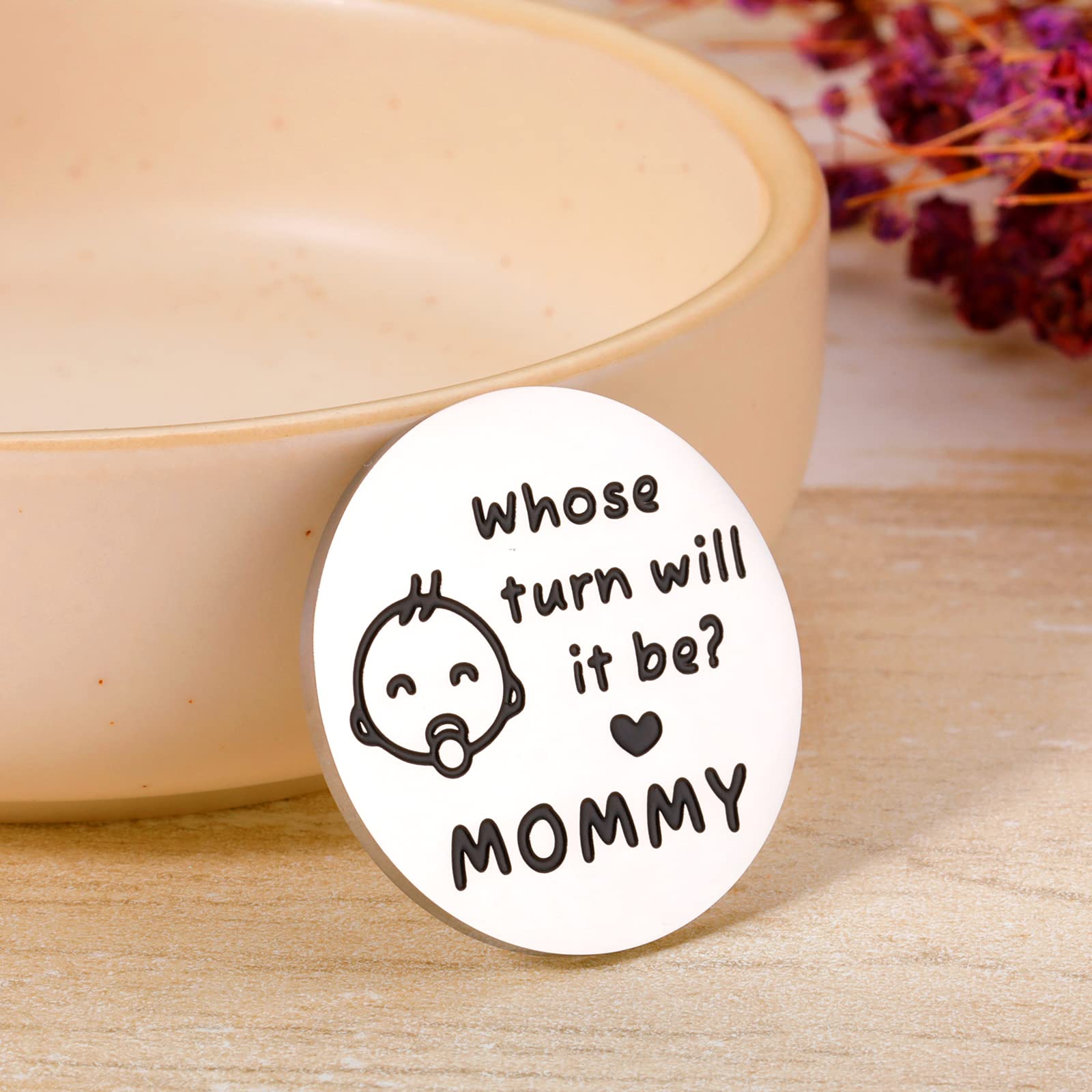 New Mommy Gifts For Men Decision Coin Dad Gifts For First Time Parents Pregnant Women Mom To Be Friends Baby Shower 1st Birthday Gifts Boy Girl Christmas Expecting Parents To Be Unique Gift