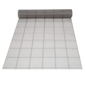 tonchean non-slip drainage floor mat 3x12 ft commercial wet area mats for indoor outdoor pvc kitchen anti-fatigue drainage matting restaurant bar flooring mat with holes for swimming pool shower grey