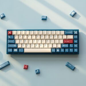 TOkey PBT keycap Cherry Profile 141 Keys Dye Sublimation ANSI Layout Keycap for Mechanical Gaming Keyboard Gateron Kailh Cherry MX Switches (Wailing)