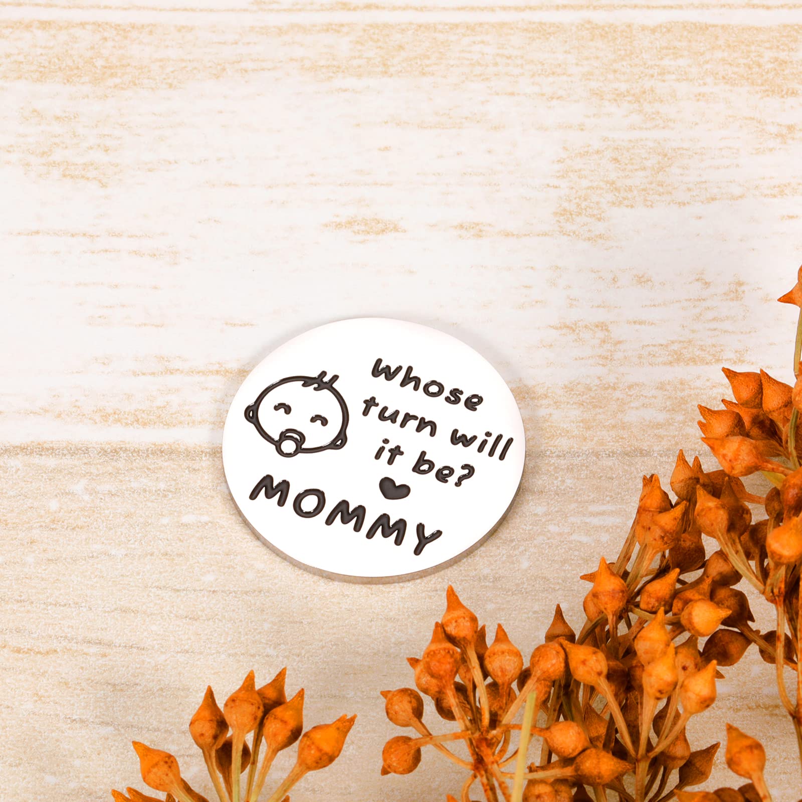 New Mommy Gifts For Men Decision Coin Dad Gifts For First Time Parents Pregnant Women Mom To Be Friends Baby Shower 1st Birthday Gifts Boy Girl Christmas Expecting Parents To Be Unique Gift