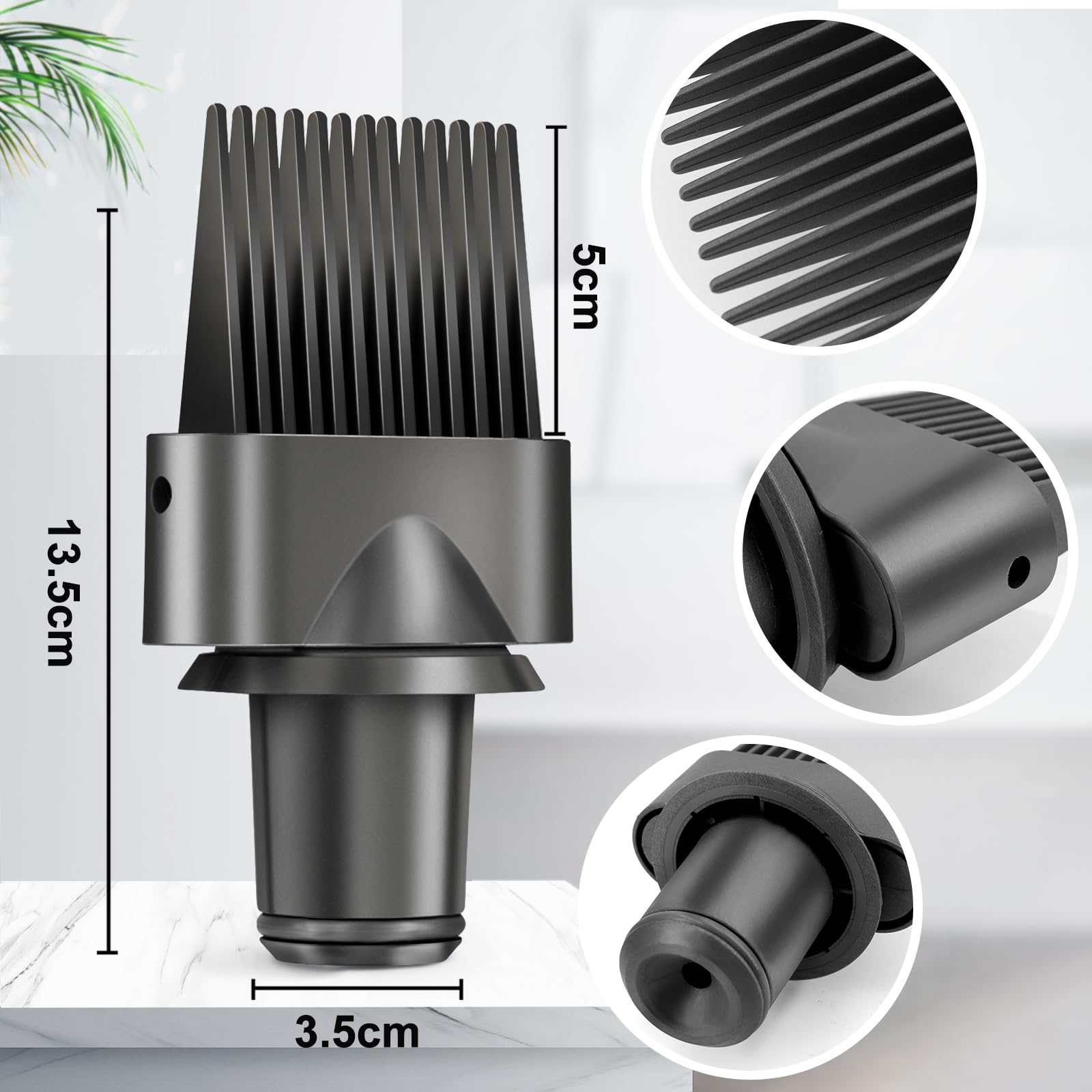 Wide Tooth Comb Attachment For Dyson Supersonic Hair Dryer HD01 HD02 HD03 HD04 HD08, Part No. 969748-01, (Not Suitable for Curling Irons)