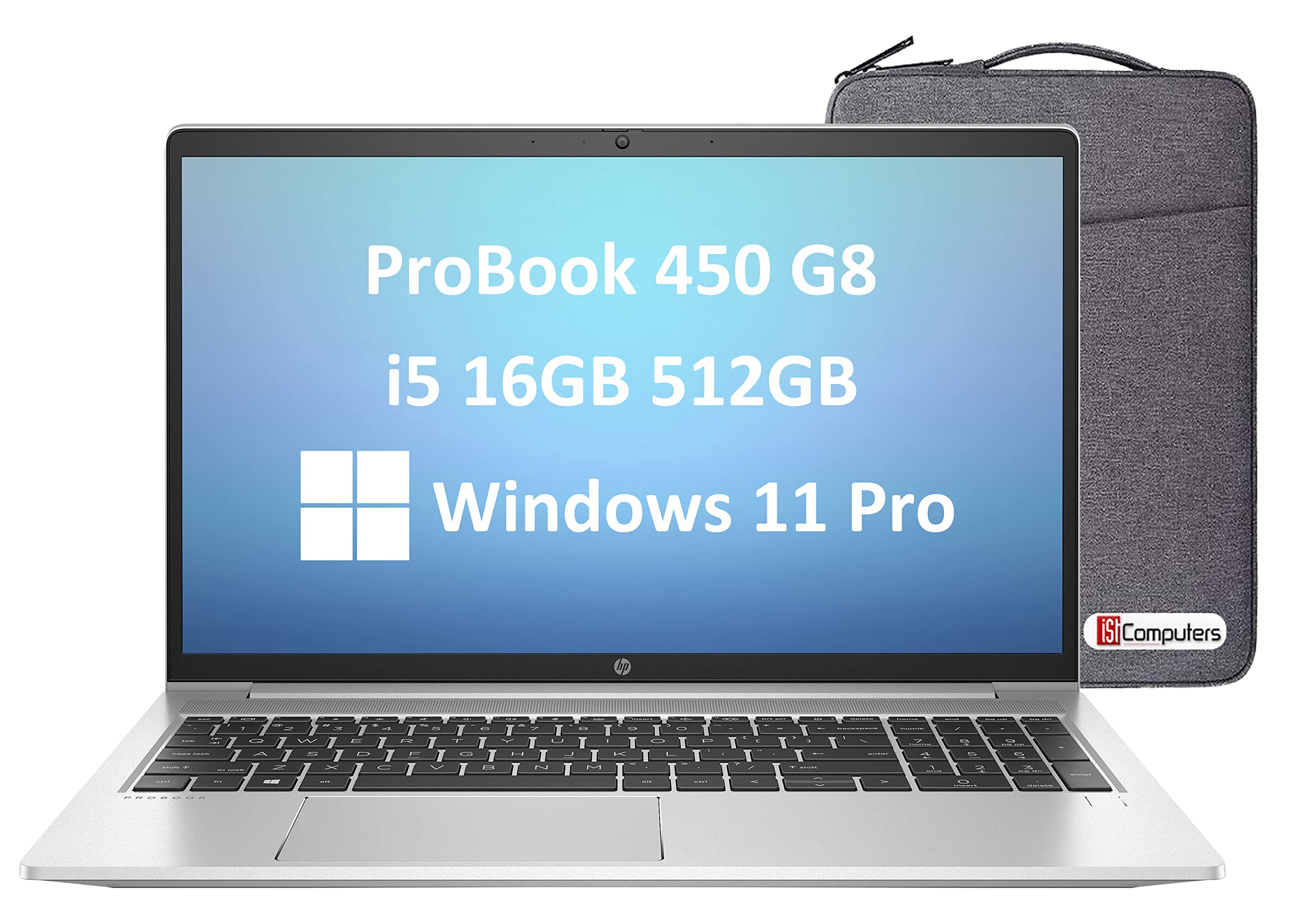 Latest HP ProBook 450 G8 15.6 IPS FHD 1080p i5-1135G7 16GB RAM 512GB PCIe SSD, Business Laptop Intel Quad-Core Backlit, Silver 16GB|512GB SSD