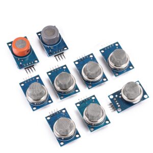 mq-2 mq-3 mq-4 mq-5 mq-6 mq-7 mq-8 mq-9 mq-135 smoke detection liquefied methane gas sensor module for arduino (9pcs)