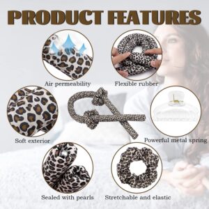 Heatless Curling Lazy Sleeping Foam Sponge No Heat Curling Stick Big Wave Curler(Leopard Print)