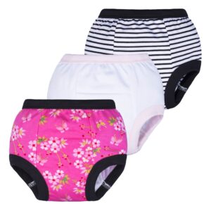 big elephant baby girls training underpants toddler training pants 3 pack, 2t