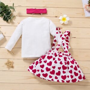 BemeyourBBs 0-5 Years Matching Sister Outfit Toddler Baby Girl Fall Winter Outfit Elephant Print Top Heart Skirt Set Overall Drees（Shirt Top + Skirt,12-18M）