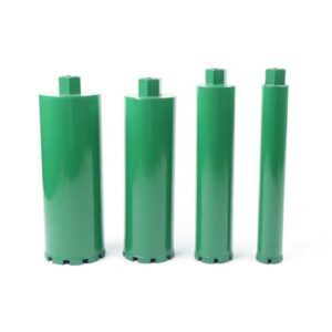 bjtdllx 4pcs drill bit set, m22 drill bit combo wet diamond core drill bit hole saw 2'' /3'' /4''/ 5'' fit concrete/granite/marble (green series)