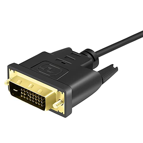 Twozoh Micro HDMI to DVI Cable 6FT, Micro HDMI 1.4 to DVI 24+1 Pin Male to Male Cable Support 1080P Full HD