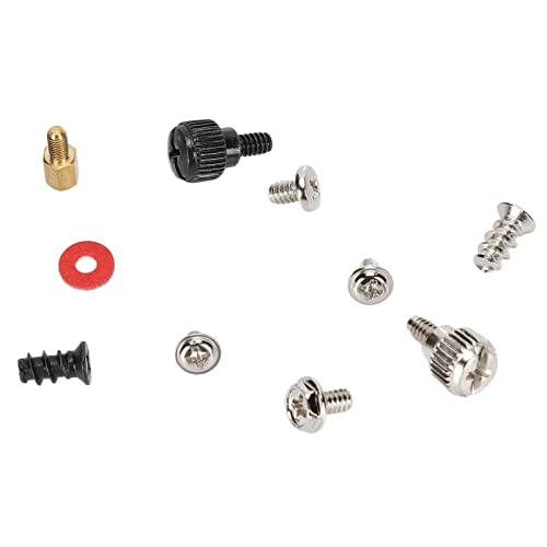 PC Screws Assortment, Cleaning Brush 362Pcs Various Sizes Computer Screw Washer for Maintenance for CPU Disk for Motherboard