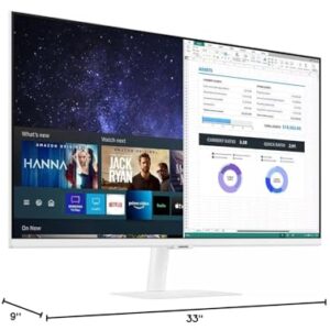 SAMSUNG LS32AM501NNXZA 32" White M5 FHD Smart Monitor (Renewed)