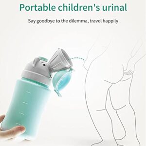 Zcargel Portable Children Car Urinal,Elephant Leakproof Urinal Pee Potty Cup Emergency Toilet Pee Container Travel Potty for Boy Girl Car Homes Travel and Camping Portable Urinal