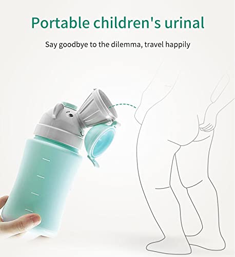 Zcargel Portable Children Car Urinal,Elephant Leakproof Urinal Pee Potty Cup Emergency Toilet Pee Container Travel Potty for Boy Girl Car Homes Travel and Camping Portable Urinal