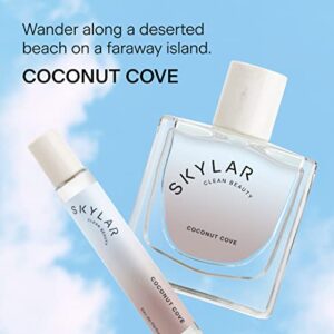 Skylar Coconut Cove Eau de Parfum - Hypoallergenic & Clean Perfume for Women & Men, Vegan & Safe for Sensitive Skin-Fruity Fresh Perfume with Notes of Bergamot, Coconut & Ambrox - 10mL /0.33 Fl oz