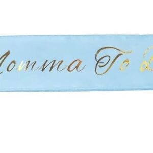 Daddy To Be & Mommy To Be Sash For Baby Shower- Blue w/Gold Lettering Baby Gender Reveal Ideas Boy Ideas Dad Diaper Party Favor New Father Gift Prince Decorations Dadchelor Baby Gifts Little Man