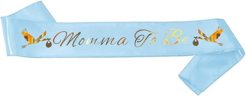 Daddy To Be & Mommy To Be Sash For Baby Shower- Blue w/Gold Lettering Baby Gender Reveal Ideas Boy Ideas Dad Diaper Party Favor New Father Gift Prince Decorations Dadchelor Baby Gifts Little Man